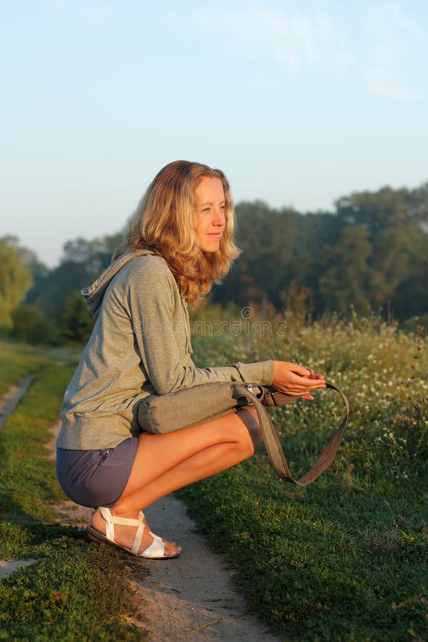 The Girl, a Sun-soft Morning Sunlight Stock Photo - Image of thoughtful ...