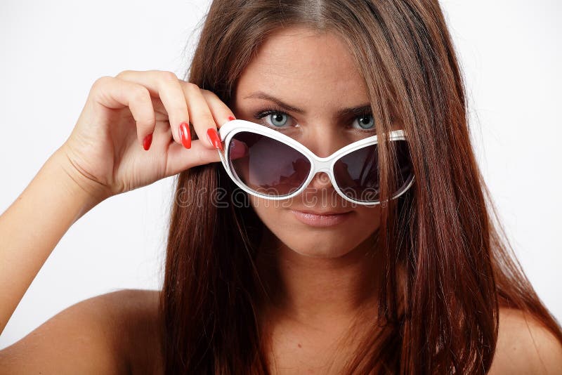 Girl with a sunglasses stock photo. Image of look, girl - 10904298
