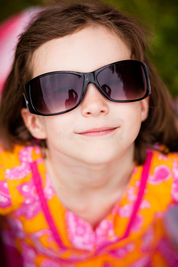 Girl with sunglasses stock photo. Image of young, childhood - 30755030
