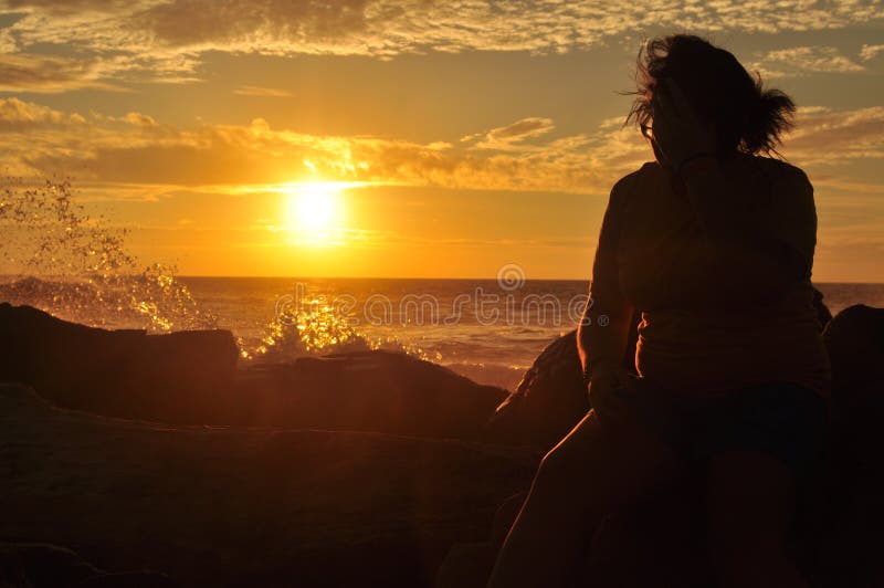 Girl sunset stock image. Image of bright, girl, clown - 15069139