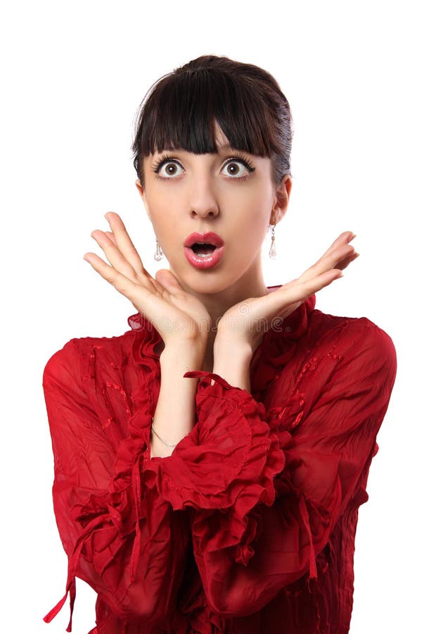 Surprised Woman Expression Stock Image Image Of Negative 29226609