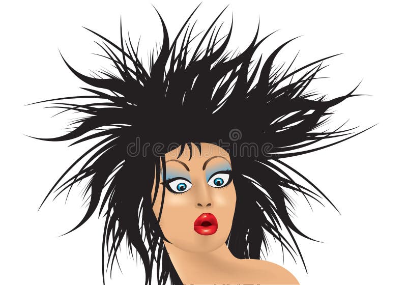 Girl surprised stock illustration. Illustration of close - 51627386
