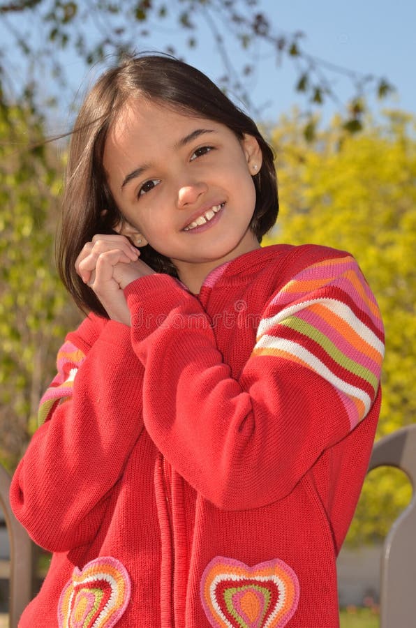Girl with Sweet Smile stock photo. Image of latina, female - 24549082