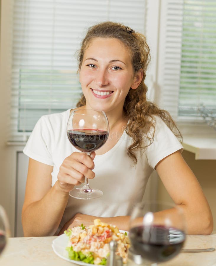 Girl at the table stock image. Image of beautiful, human - 43031079