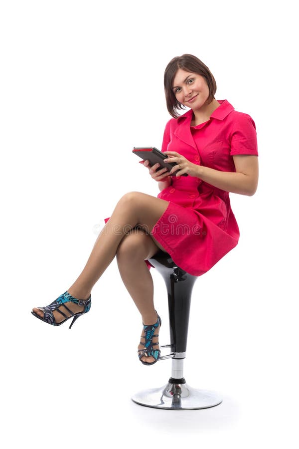 Girl with tablet computer stock image. Image of professional - 55110359