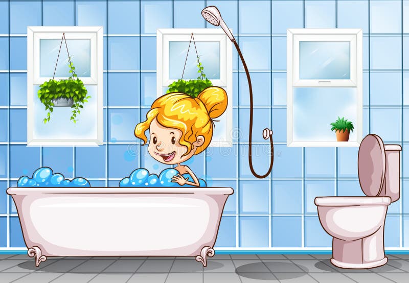 Woman Bath Tub Drawing Stock Illustrations – 136 Woman Bath Tub Drawing ...