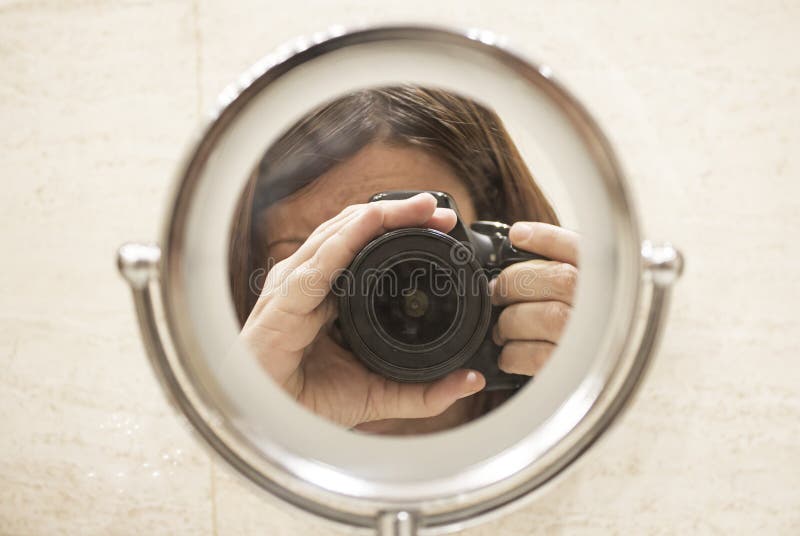 Girl taking photo stock image. Image of cameraman, lens - 44892509