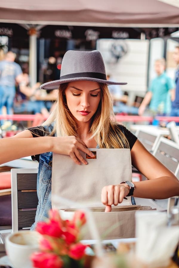 Girl Taking Selfie by the River Stock Image - Image of happiness ...