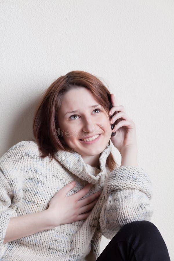 Girl talking stock image. Image of female, neutral, joyful - 18687981