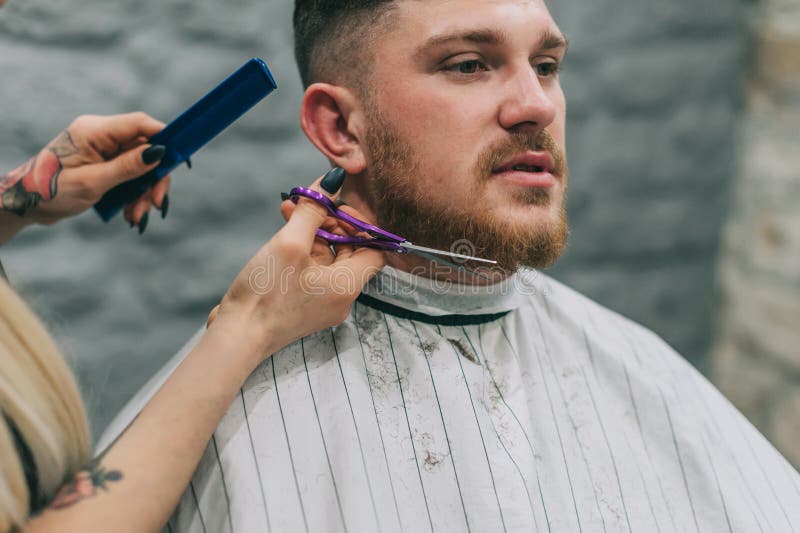 Mastering the Barber Profession Stock Image - Image of harsh ...