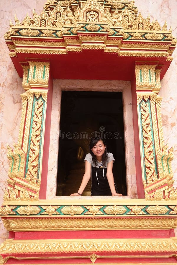 GIRL in the TEMPLE stock photo. Image of tourism, view - 10741160