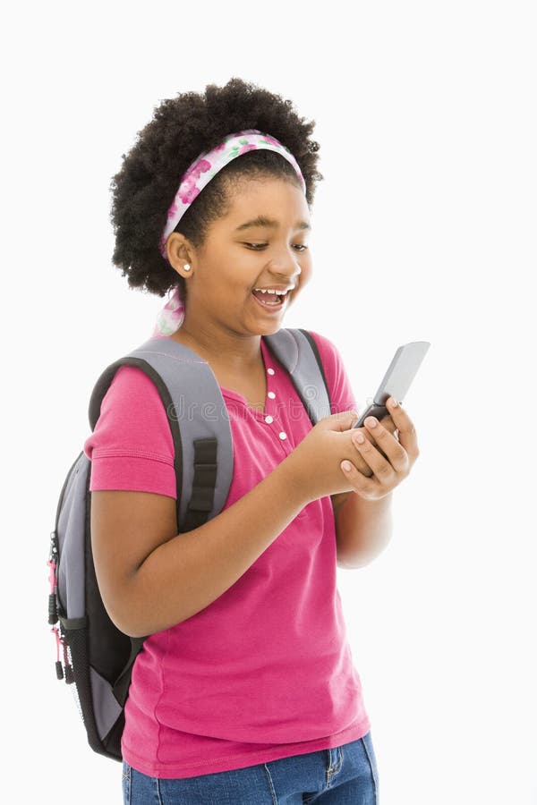 Child Texting stock photo. Image of male, looking, vertical - 21370998