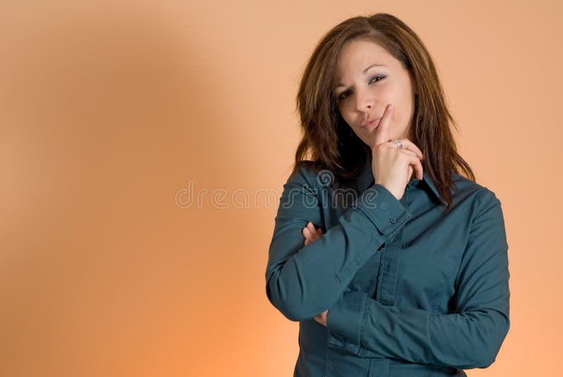 Girl explaining issue stock photo. Image of friendly, looking - 4518190