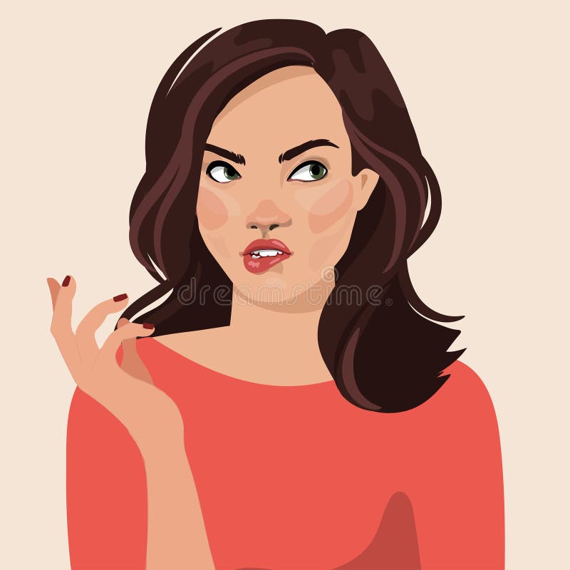 Girl Thinking, Portrait of Thoughtful Person with Curious Face ...