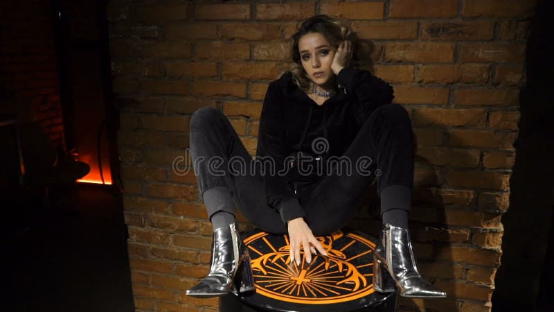 Girl is Touching the Barrel Stock Video - Video of people, model: 112066567