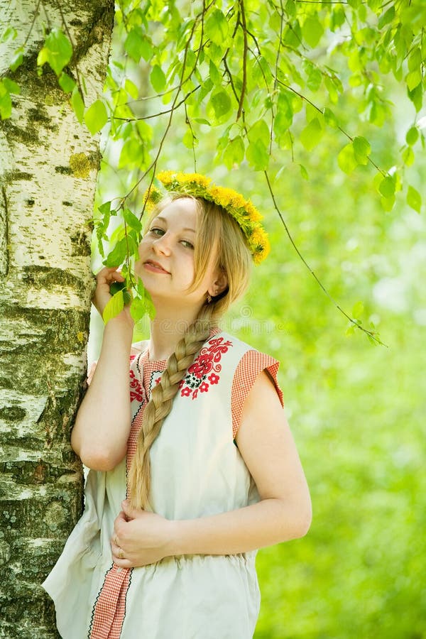 Girl in Traditional Clothes Stock Image - Image of dream, female: 22761577