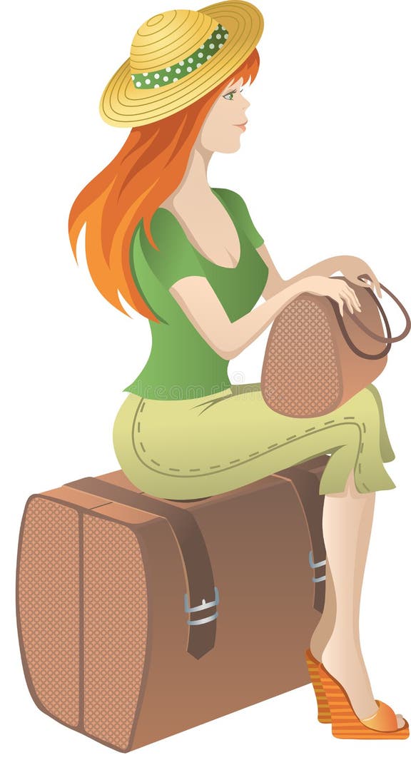 Cartoon Girl Traveller Stock Illustrations – 682 Cartoon Girl Traveller ...