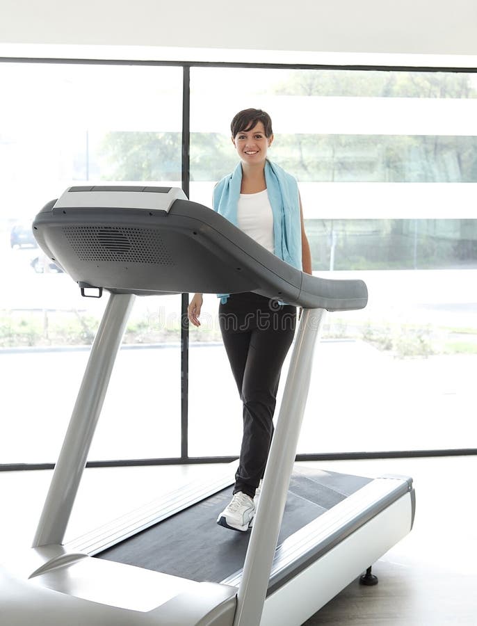 Businesspeople on a Treadmill - Vertical Stock Image - Image of ...