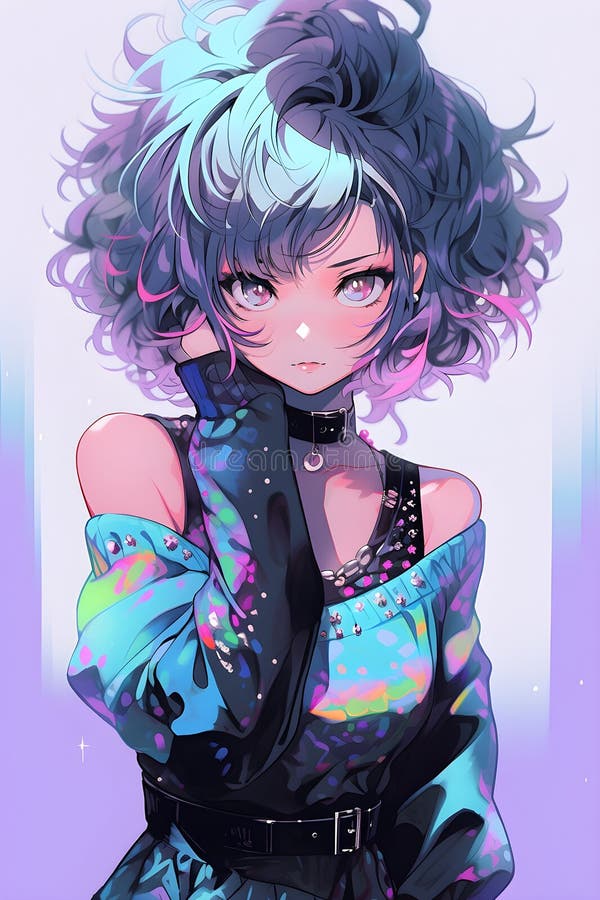 Girl Trickcore Voidcore Celestial Skin Stock Illustration ...