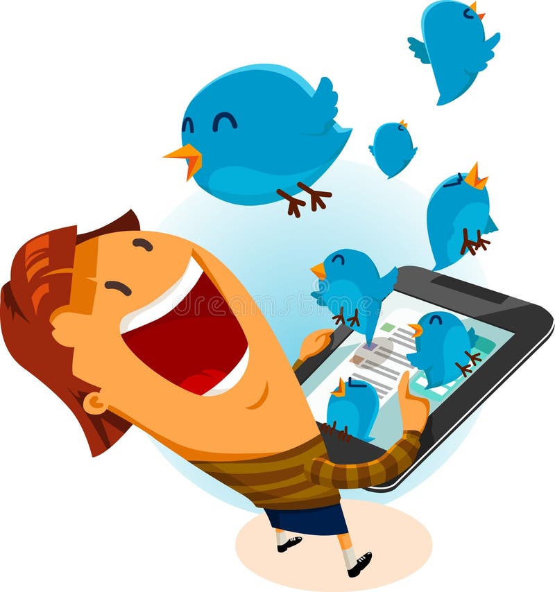 Twitter bird icon editorial photography. Illustration of network - 24710877