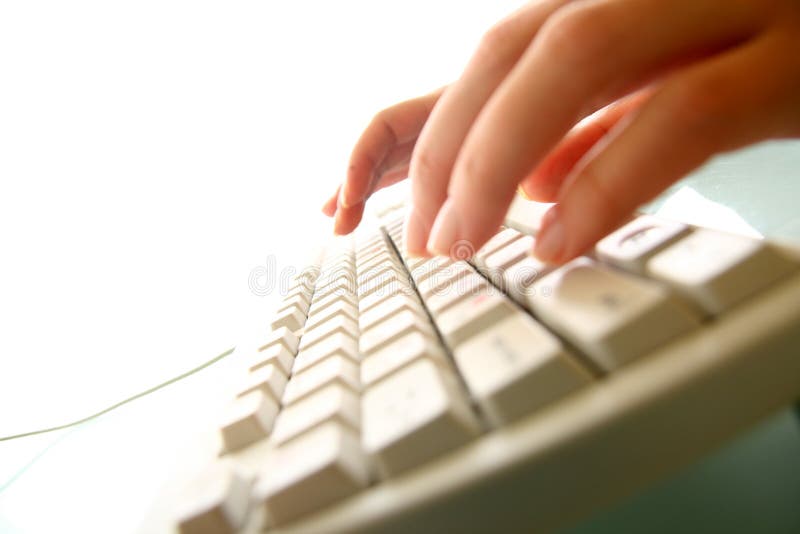 Busy Typing stock image. Image of desk, computer, hand - 1174813