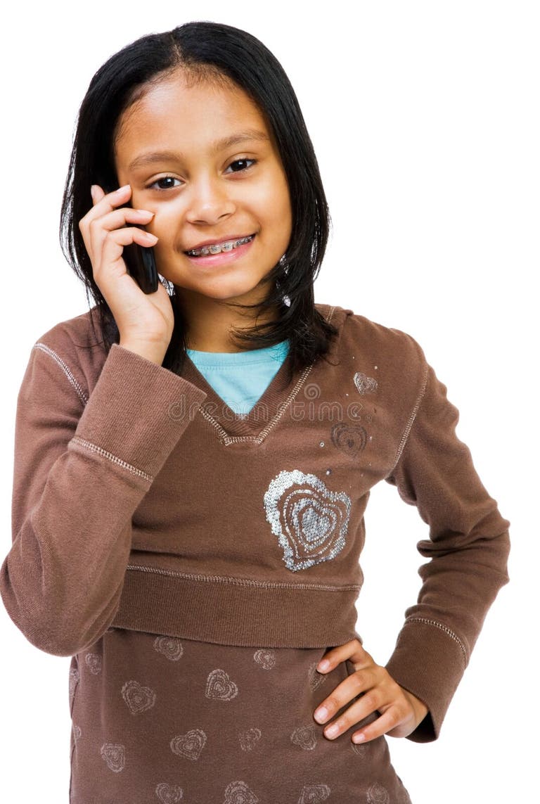 Tween Girl Talking Cell Phone Stock Photos - Free & Royalty-Free Stock ...