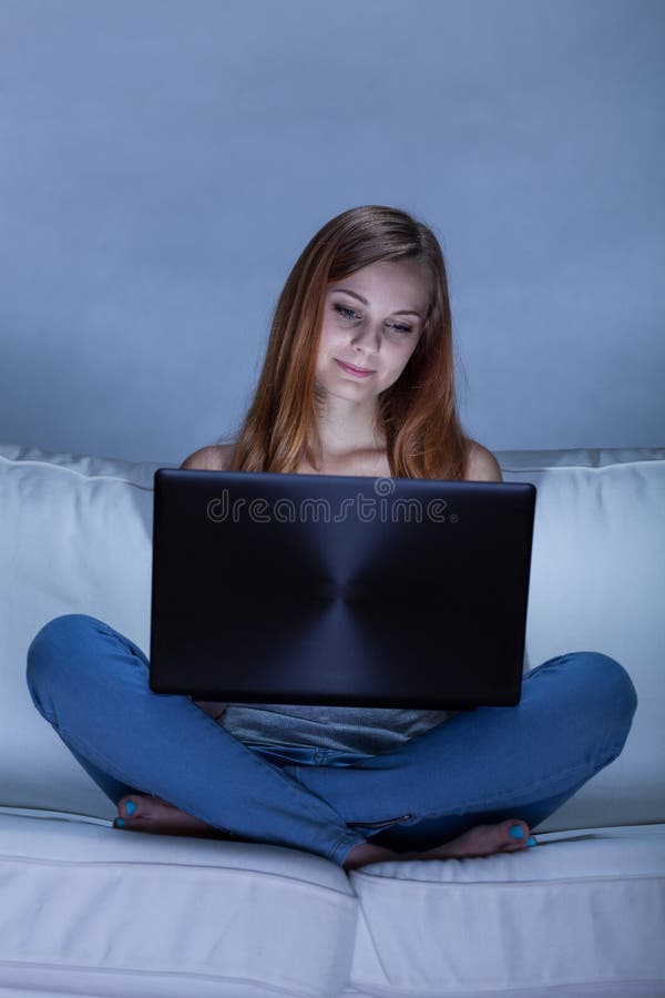 29,464 Girl Using Laptop Sofa Stock Photos - Free & Royalty-Free Stock ...