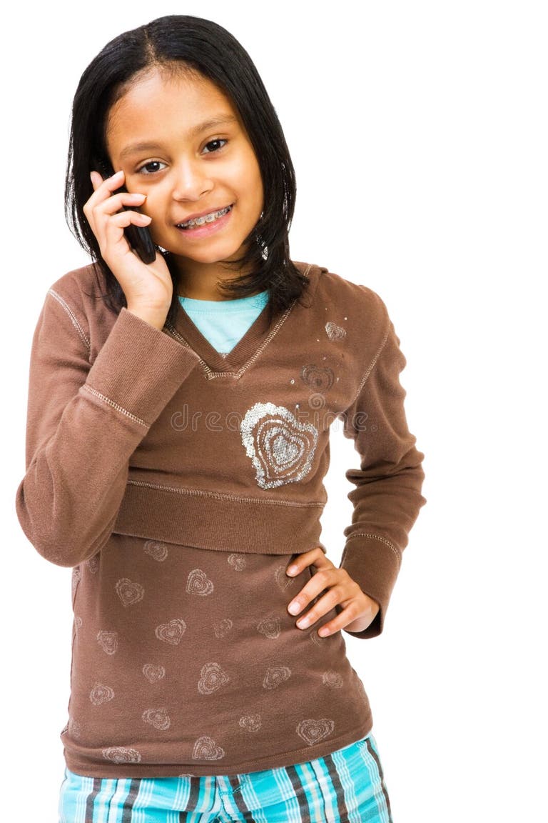 Tween Girl Talking Cell Phone Stock Photos - Free & Royalty-Free Stock ...