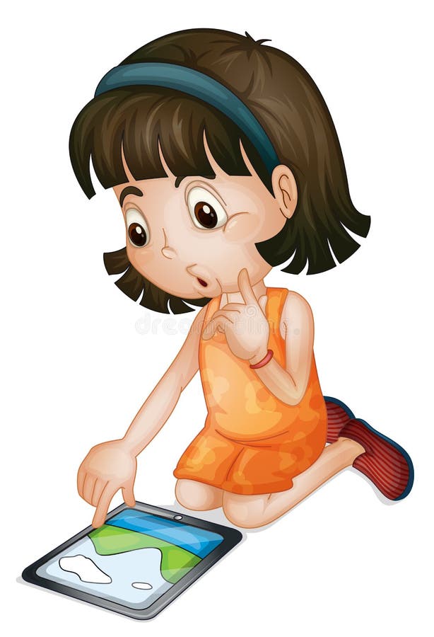 Watching Tablet Stock Illustrations – 2,200 Watching Tablet Stock ...