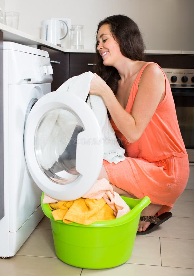 774 Girl Using Washing Machine Stock Photos - Free & Royalty-Free Stock ...