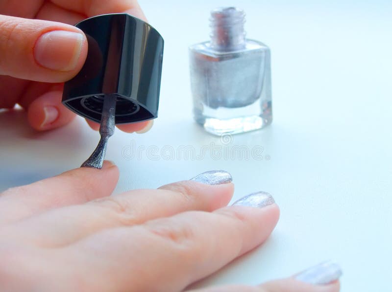 Figures on nails stock photo. Image of female, cosmetic - 2720894