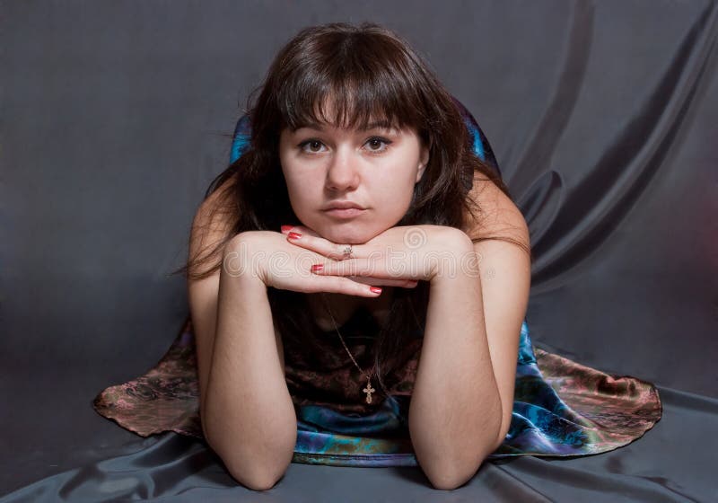 Demure Woman Gray Dress Stock Photos - Free & Royalty-Free Stock Photos ...