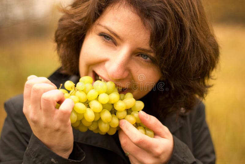 Girl With Vine Stock Image Image Of Nature Freshness 12441841