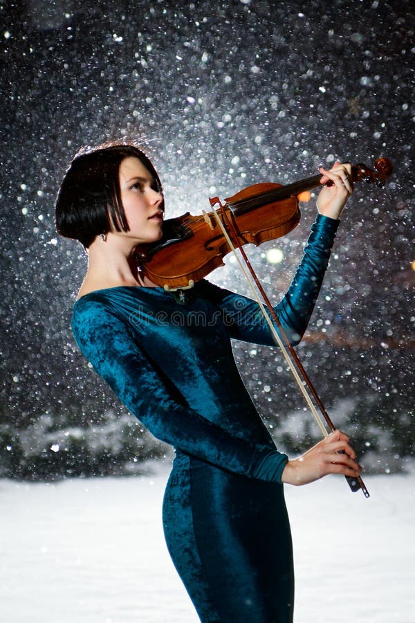 164 Girl Snow Violin Stock Photos - Free & Royalty-Free Stock Photos ...