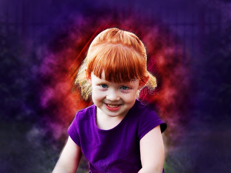 Girl - a volcano stock photo. Image of bright, surprise - 97492908