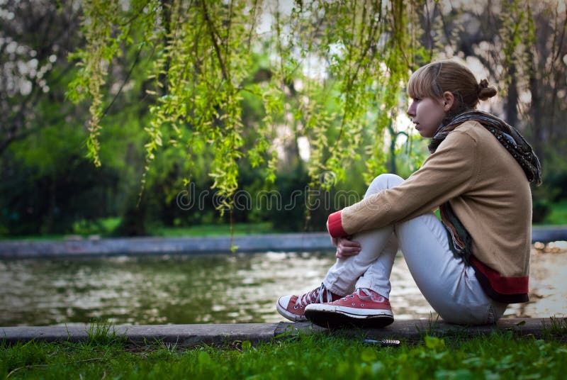 Girl waiting stock photo. Image of mouth, child, happy - 13895322