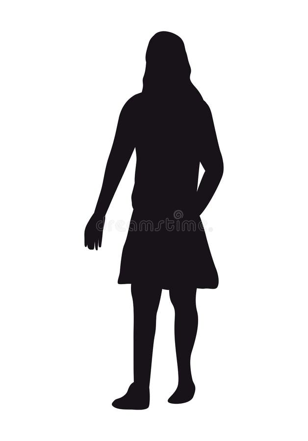 Girl Walking Silhouette Style Stock Vector - Illustration of avatar ... Girl Walking Silhouette Style Stock Vector - Illustration of avatar ...