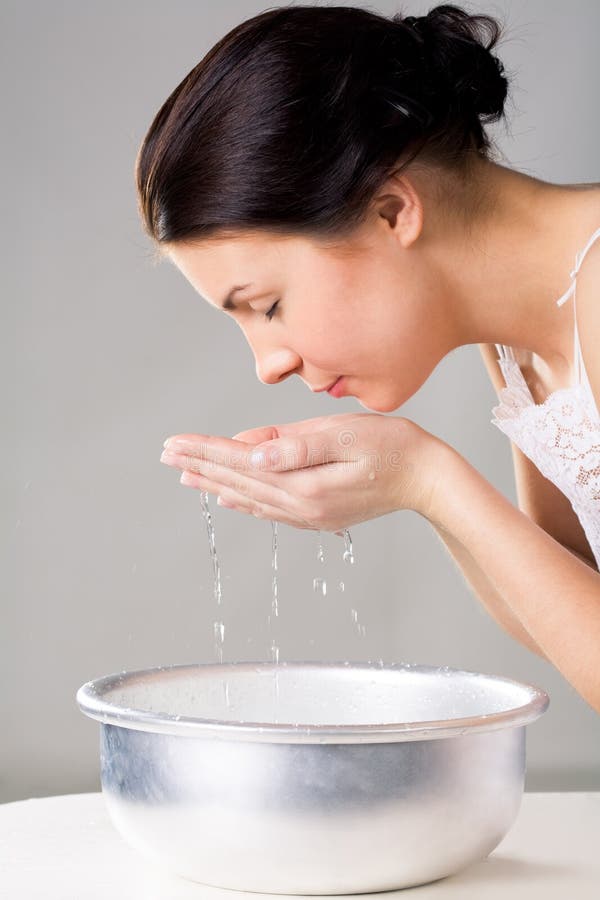 Girl washing stock image. Image of happy, miss, lady - 10495277