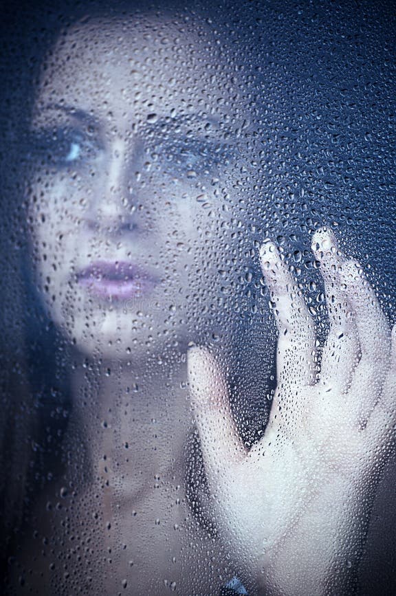 271 Girl Watching Rain Window Stock Photos - Free & Royalty-Free Stock ...