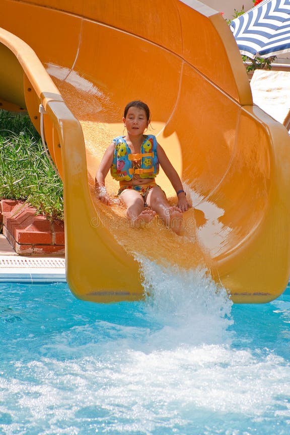 345 Water Slide Aquapark Female Stock Photos - Free & Royalty-Free ...