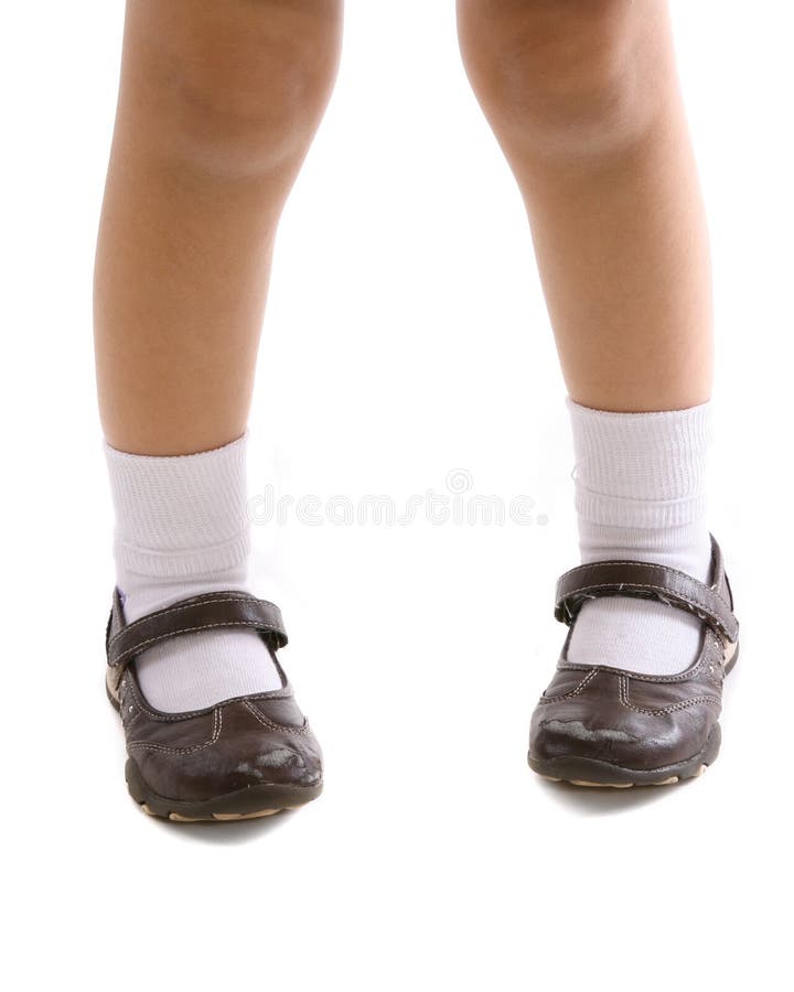 Girl Wearing Shoes and Socks Stock Photo - Image of smart, studio: 6641140