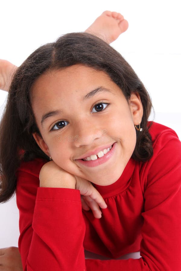 Girl on White Background stock image. Image of child, inside - 6712321