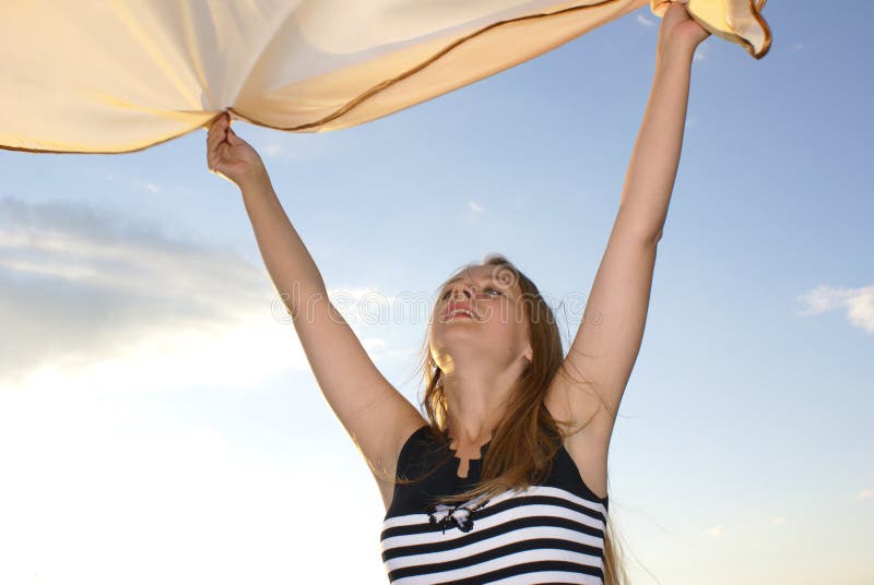 The Girl And A Wind Picture. Image: 3460578