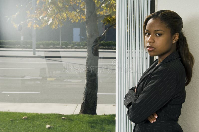 Girl by the window stock image. Image of employee, confident - 543389