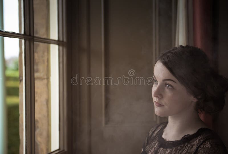 Girl, Window, Portrait Photography, Portrait Stock Image - Image of ...