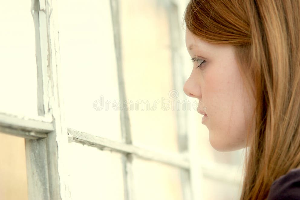 Girl and windows stock image. Image of windows, teenager - 729447