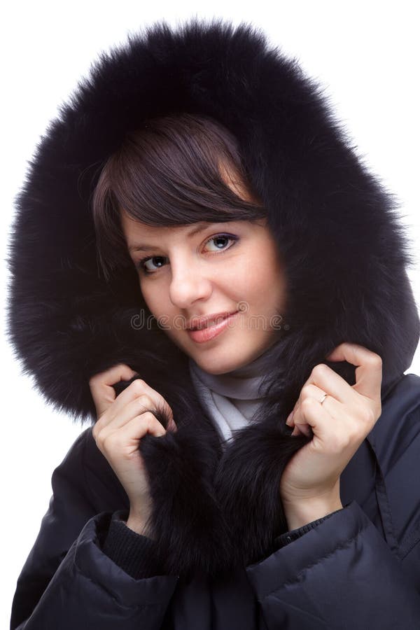 Girl in winter clothes stock photo. Image of cheerful - 16481528