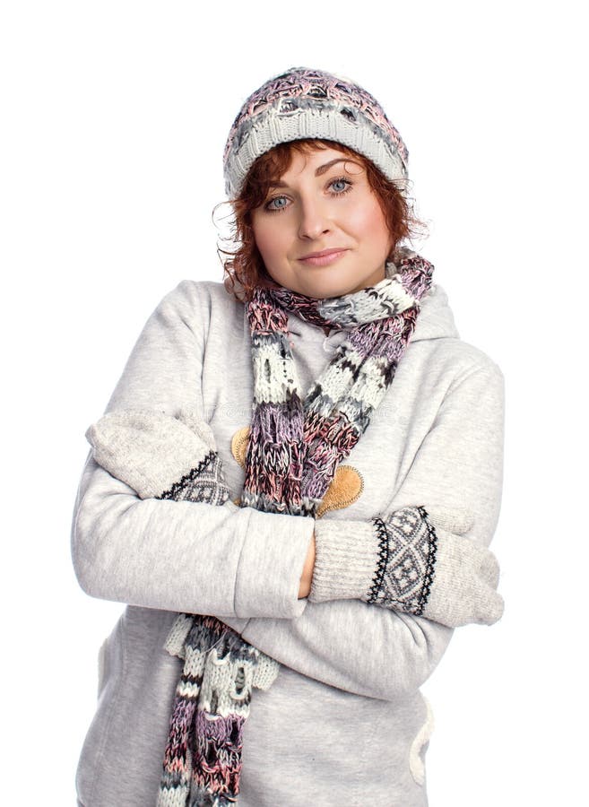 Girl in winter clothes stock photo. Image of clothing - 55200868