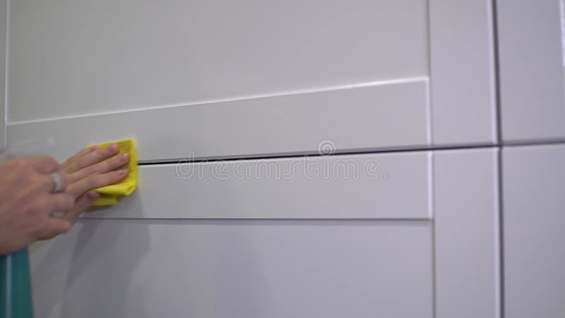 Girl cleans stock footage. Video of cleaning, house - 257002360