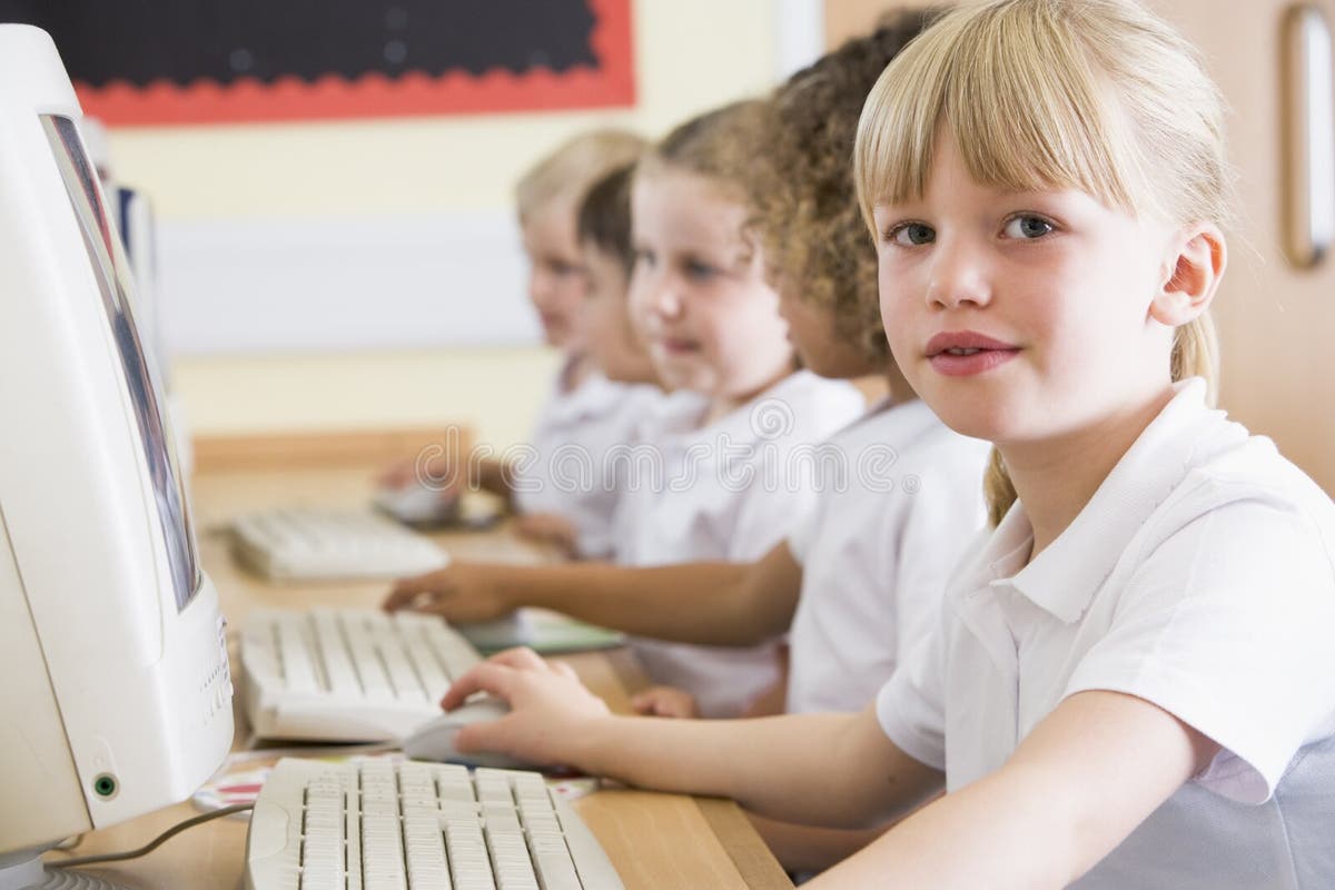 21,878 School Children Computer Stock Photos - Free & Royalty-Free ...